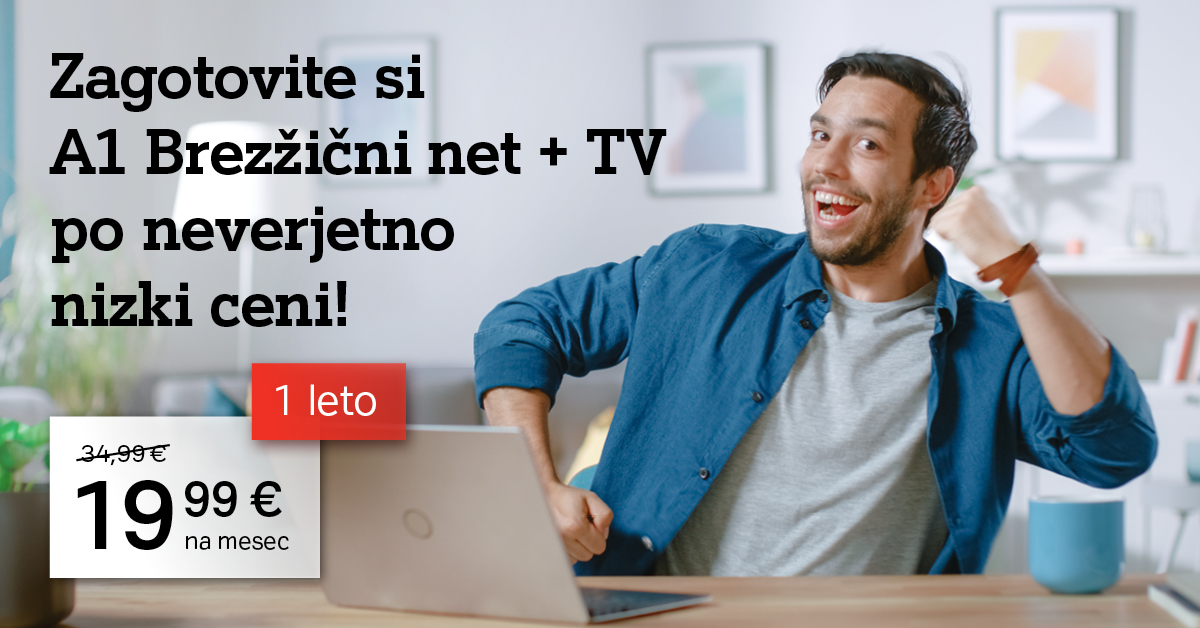 Brezžični internet in televizija | A1