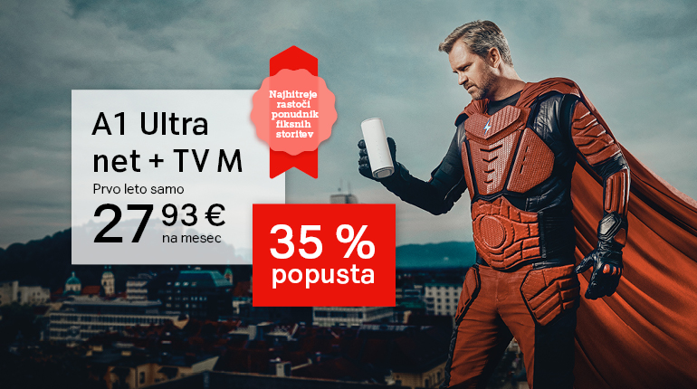 A1 Ultra Net TV za Brezskrbno Povezljivost | A1